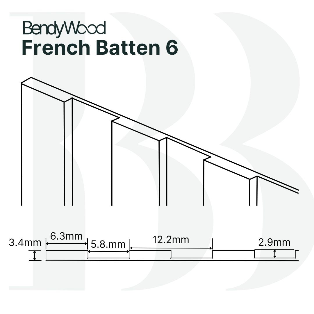 French Batten Flexible MDF Wall & Cabinetry Panels