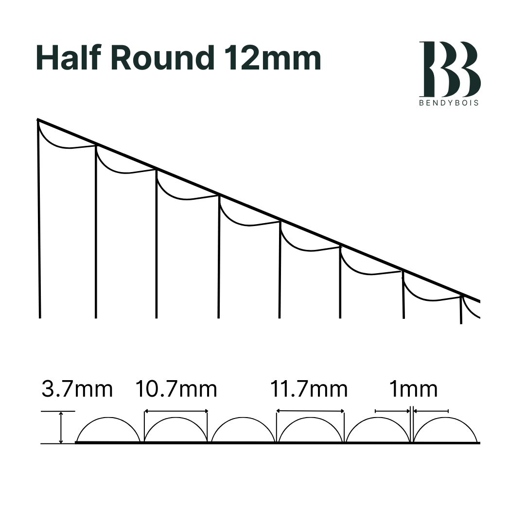 Half Round - Flexible MDF Panels